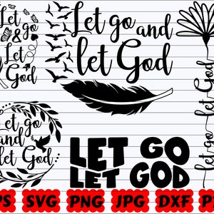 Let Go and Let God SVG | God SVG | Let God SVG | Religious Svg ...
