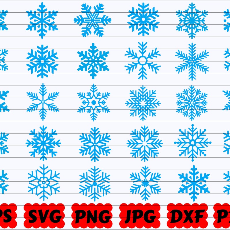 Snowflake Svg - Etsy