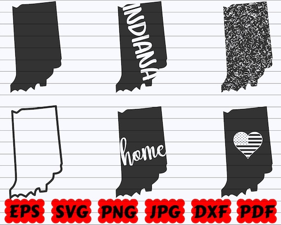 Indiana State SVG Indiana SVG Indiana Svg File Indiana | Etsy
