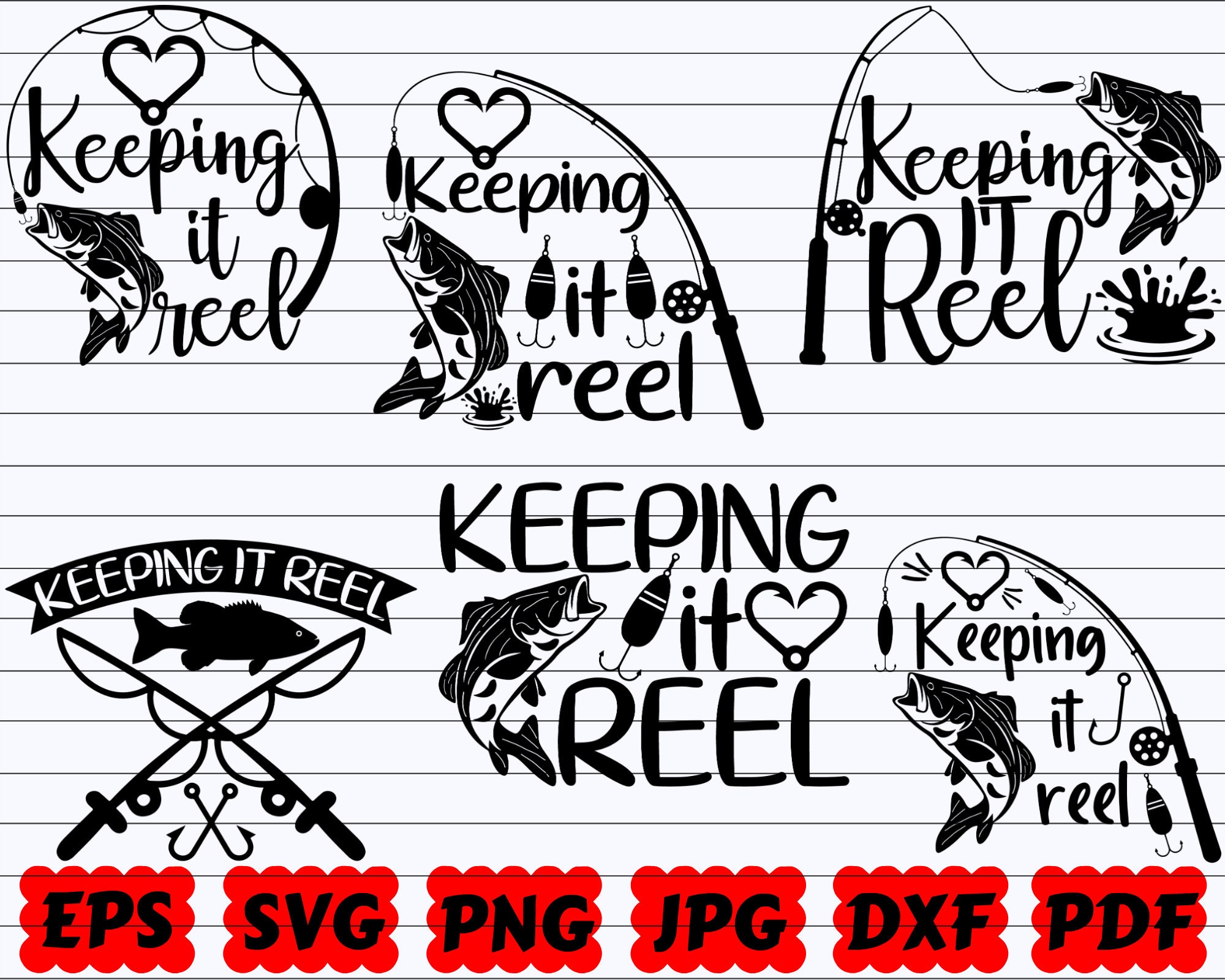 Keeping It Reel SVG Fishing Life SVG Fisherman SVG - Etsy Australia