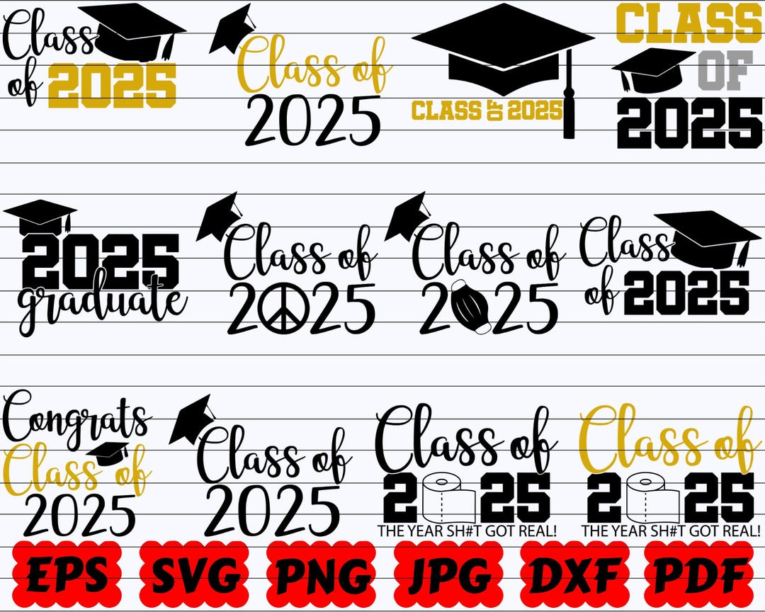 Class of 2025 SVG | Graduation 2025 SVG | 2025 SVG | Senior 2025 Svg ...