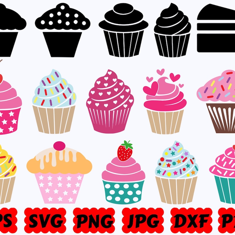 Cupcake Svg - Etsy