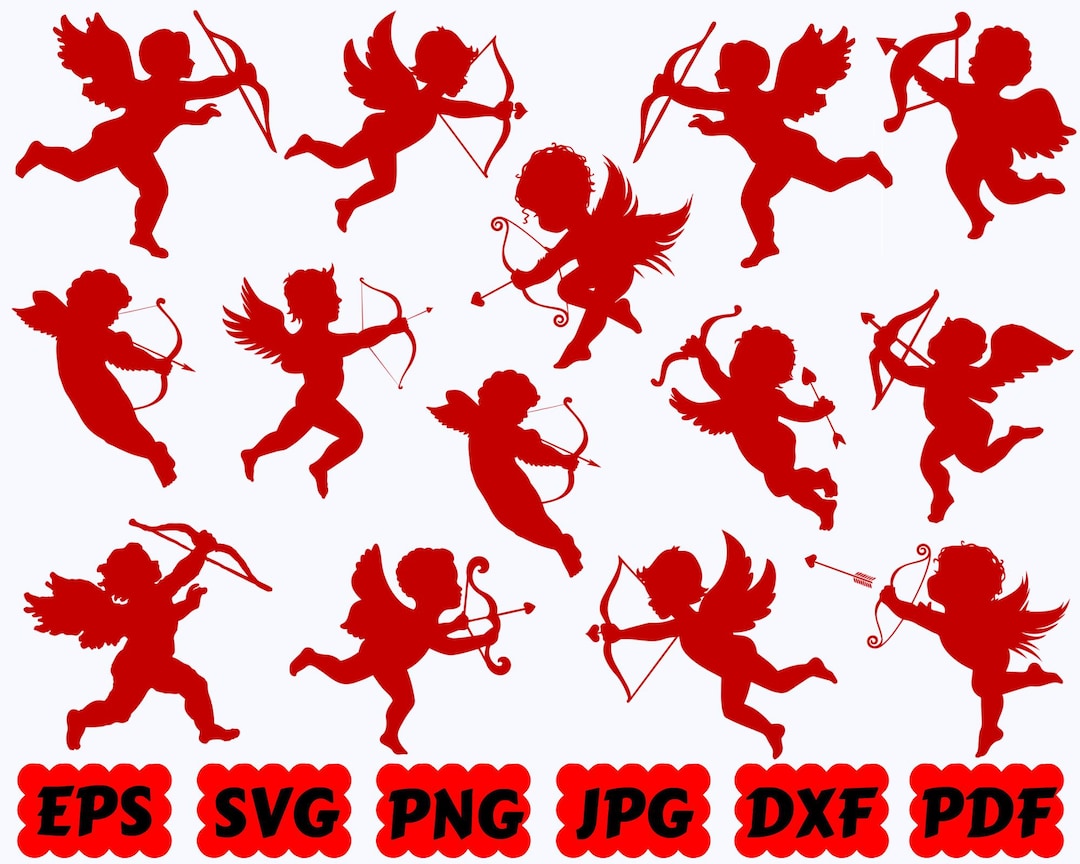 Cupid SVG | Love SVG | Valentine's Day SVG | Heart Svg | Cut Files for ...