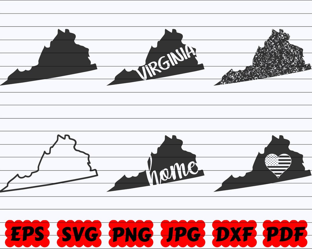 Virginia State SVG | Virginia SVG | Virginia Svg File | Virginia Cut ...