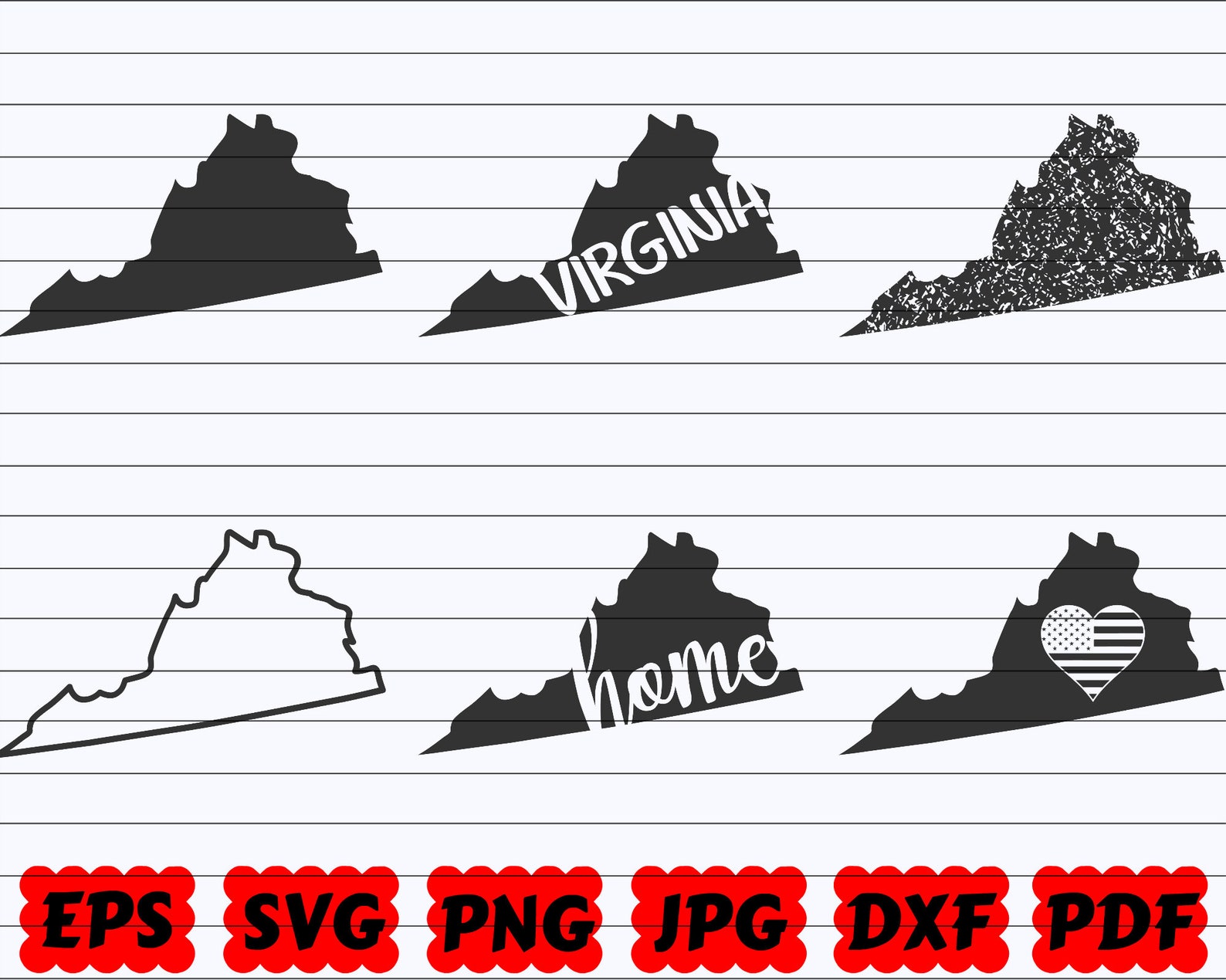 Virginia State SVG Virginia SVG Virginia Svg File | Etsy