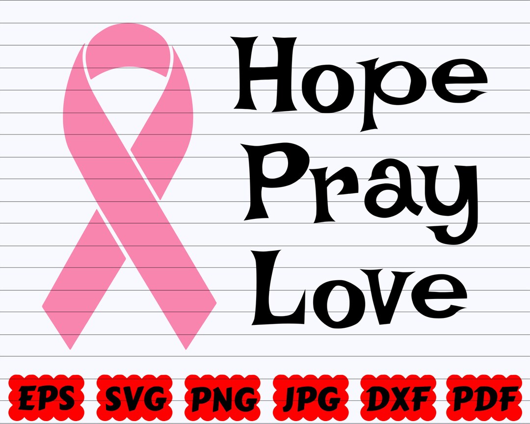 Hope Pray Love SVG | Hope SVG | Pray SVG | Love Svg |cancer Svg ...