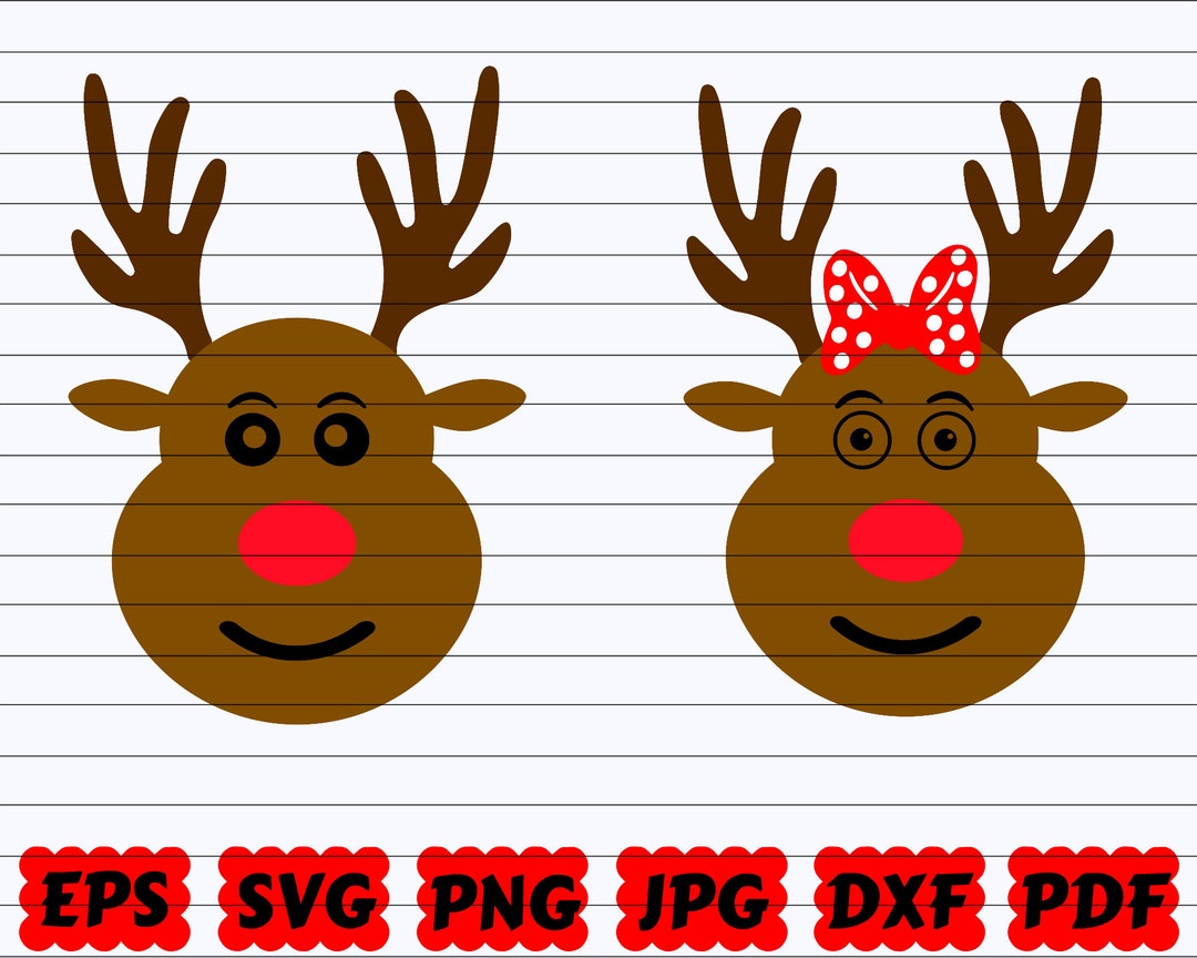 Reindeer SVG | Reindeer Bundle SVG | Christmas SVG | Reindeer Clipart ...