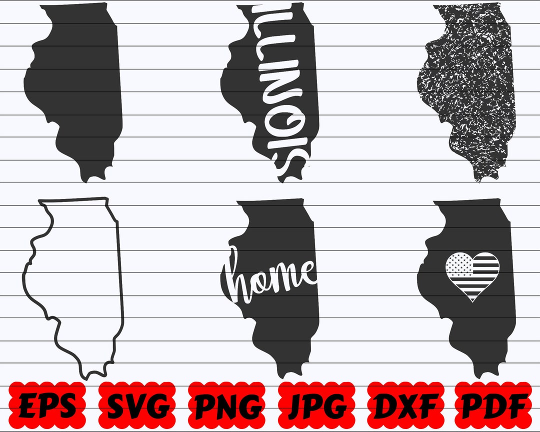 Illinois State SVG | Illinois SVG | Illinois Svg File | Illinois Cut ...