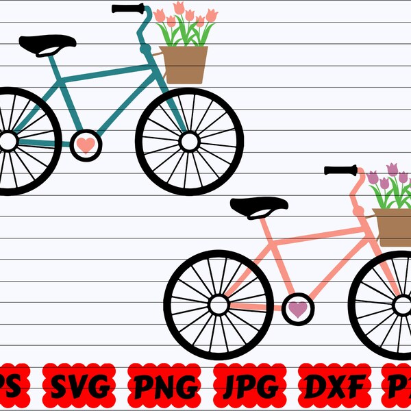 Bicycle Svg - Etsy