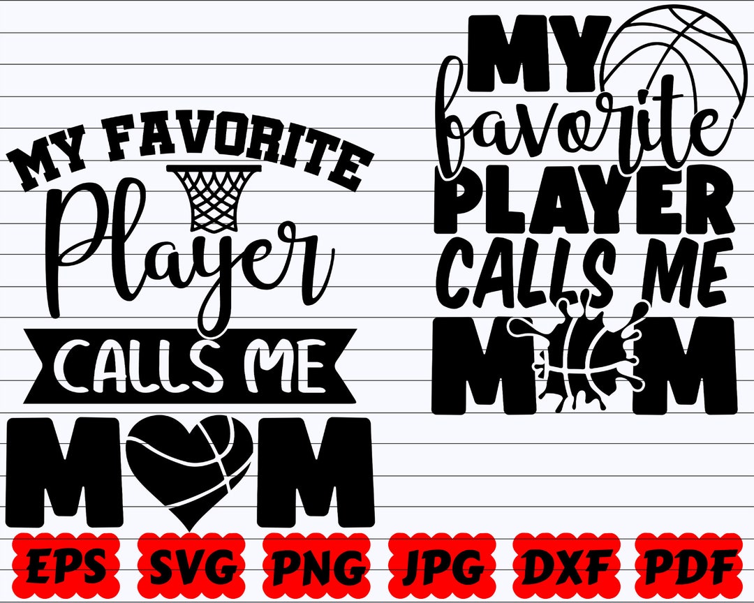 My Favorite Player Calls Me Mom SVG | My Favorite Player SVG | Calls Me ...