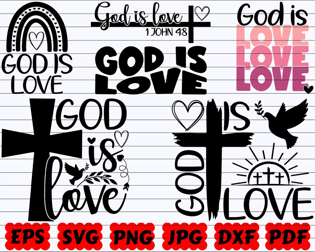 God is Love SVG | God SVG | Love SVG | Religious Svg | Christian Svg ...