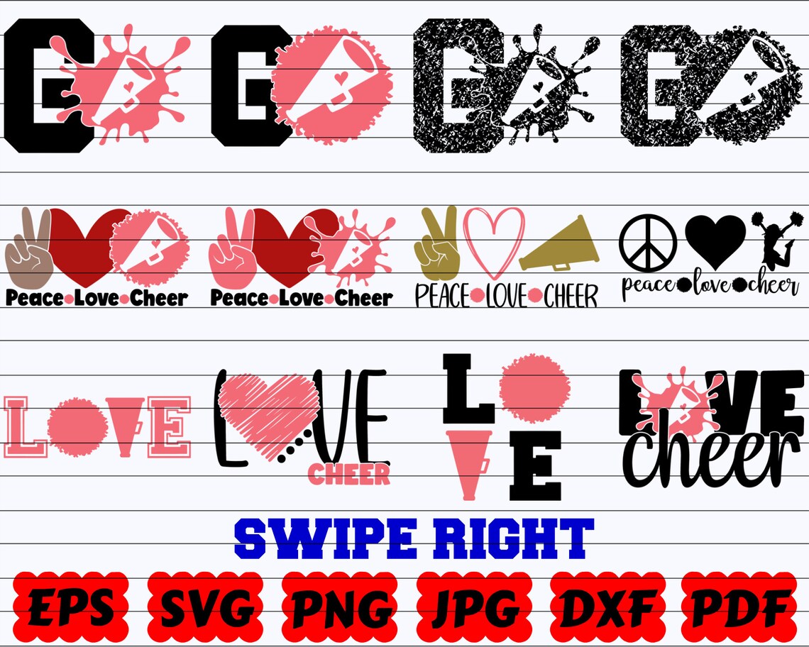 120 Cheer SVG Cheerleader SVG Cheer Mom SVG Cheer Cut - Etsy.de