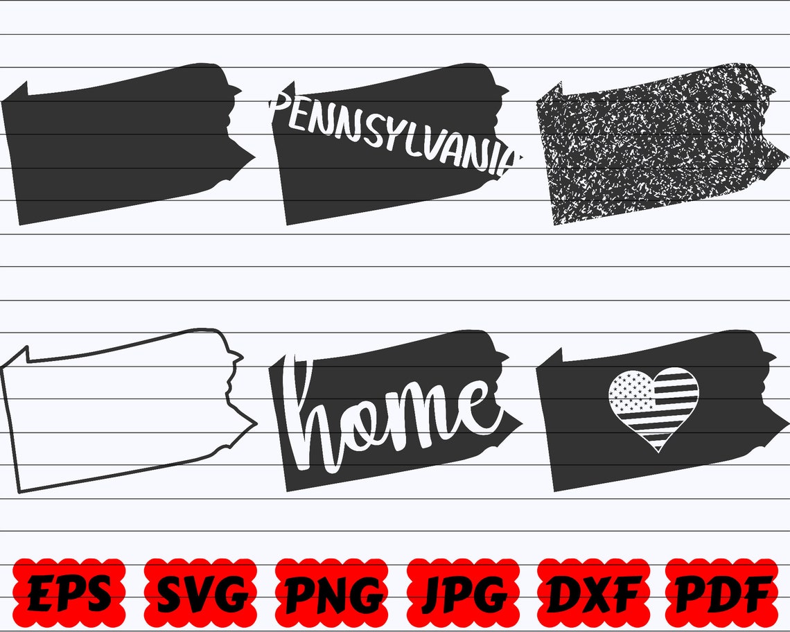 Pennsylvania State SVG Pennsylvania SVG Pennsylvania Svg | Etsy