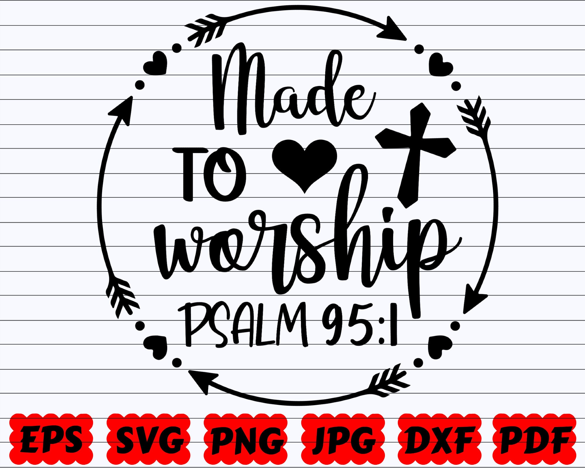 Made to Worship SVG Psalm SVG Psalm 95 SVG Bible Verse - Etsy Australia