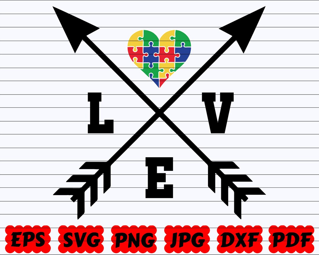 Autism Arrow SVG Autism Cut File Autism Clipart Autism - Etsy