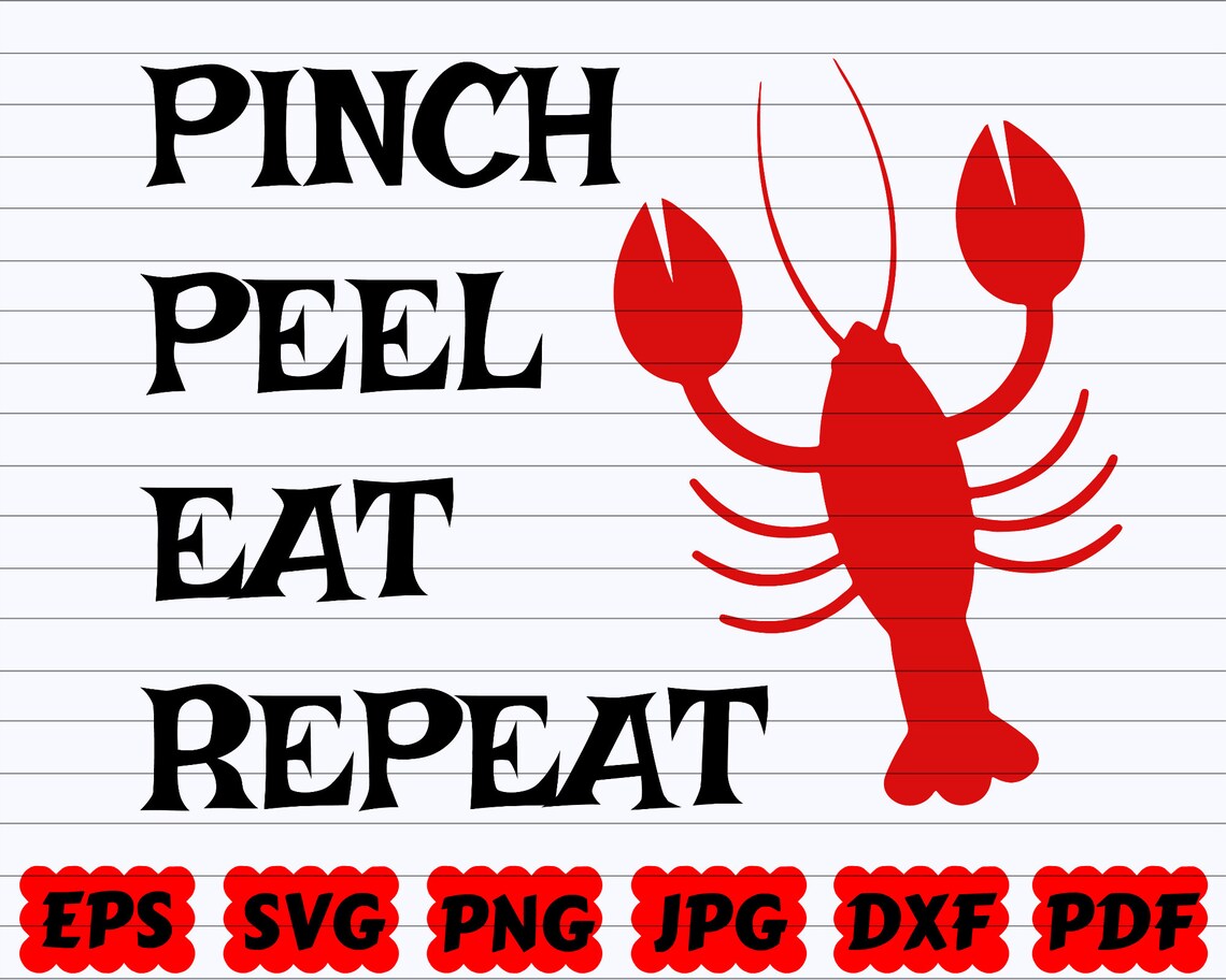 Pinch Peel Eat Repeat SVG Mardi Gras Svg Mardi Gras Quote - Etsy