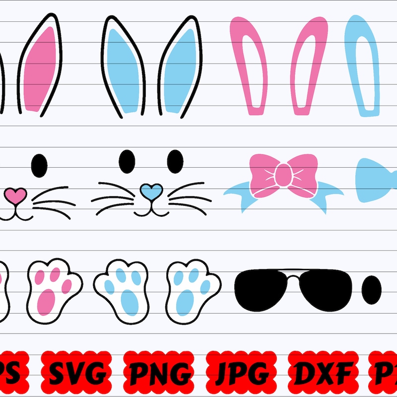 Bunny Svg - Etsy