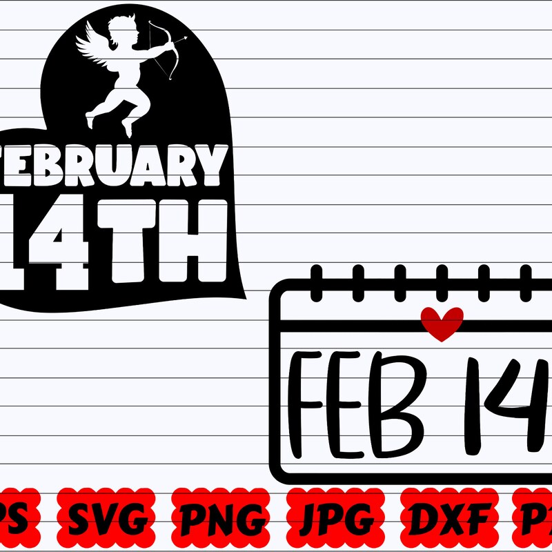 February 14 Svg - Etsy