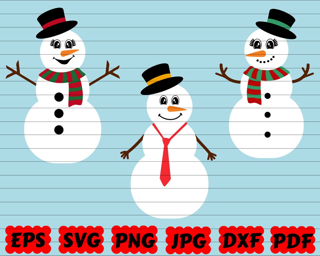 Snowman SVG | Snowman Bundle SVG | Snowman Cut Files | Snowman Clipart ...