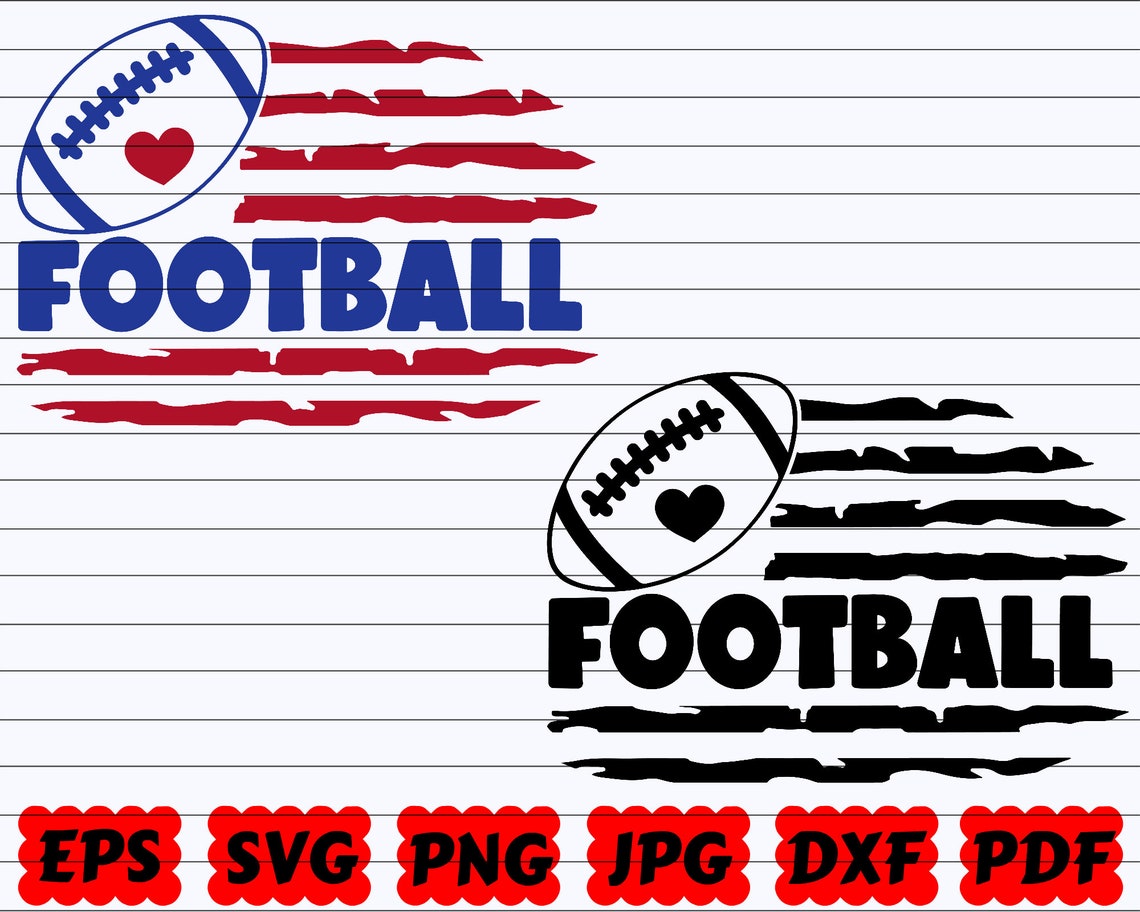 Football Flag SVG Distressed Football Flag SVG Football | Etsy