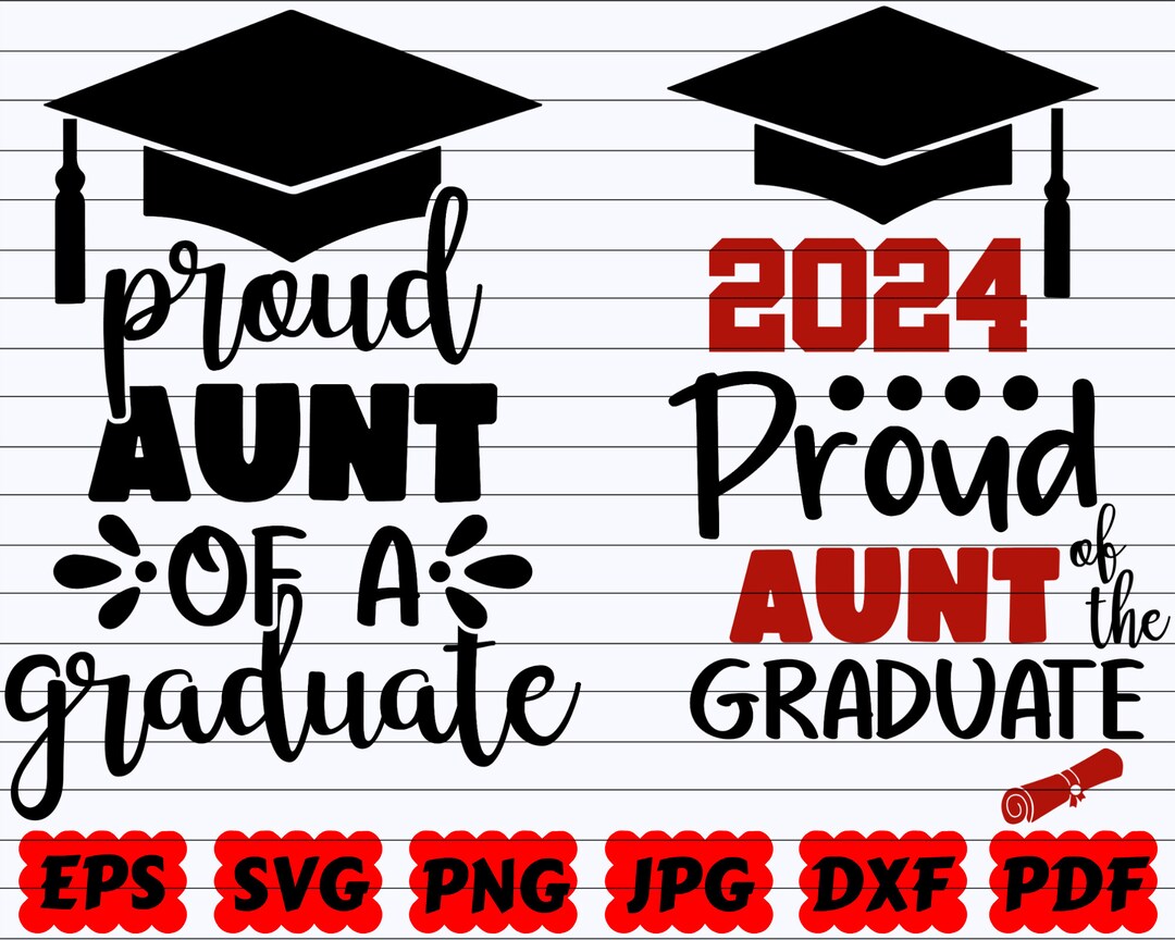 Proud Aunt of a Graduate SVG Proud Aunt SVG Aunt SVG Proud Aunt of a ...