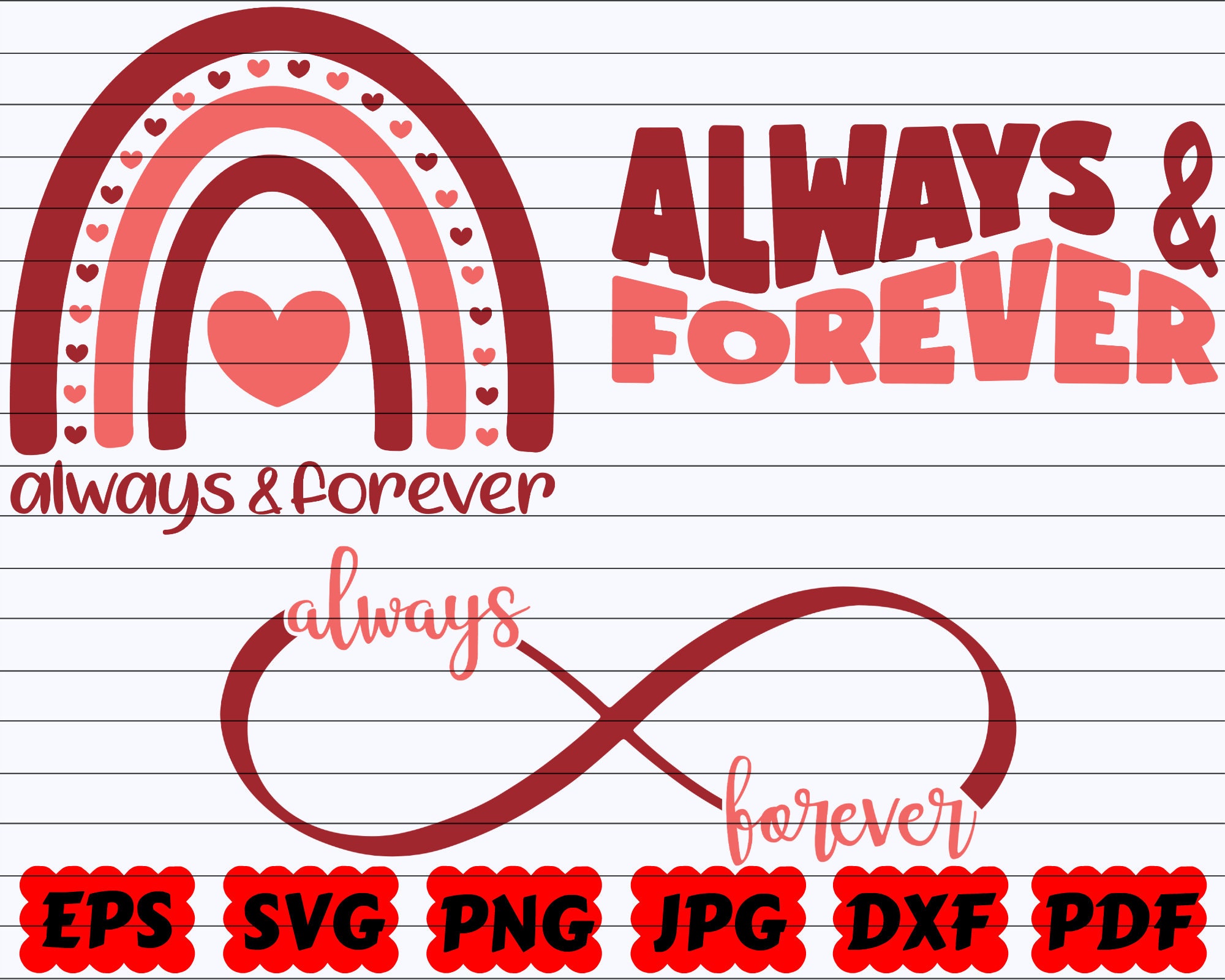 Always and Forever SVG Forever and Always SVG Always SVG | Etsy