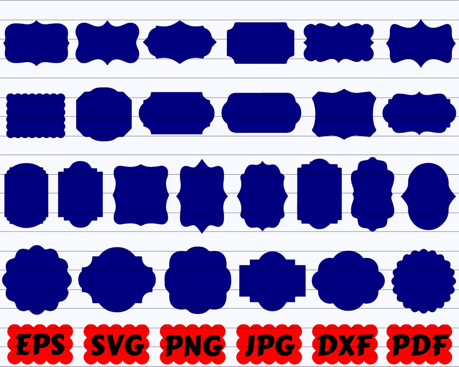 Frames SVG Tags SVG Label SVG Shapes Svg Frame & - Etsy Canada