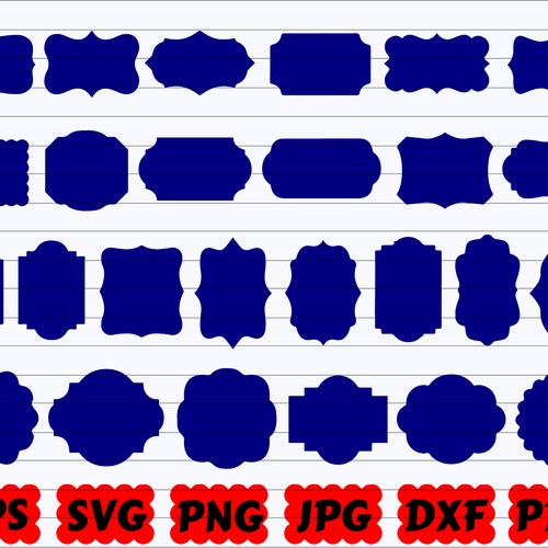 Frames SVG Tags SVG Label SVG Shapes Svg Frame & - Etsy