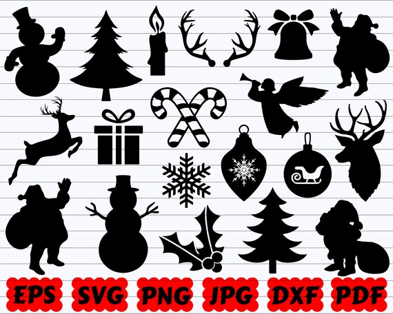 Christmas Silhouette Shapes
