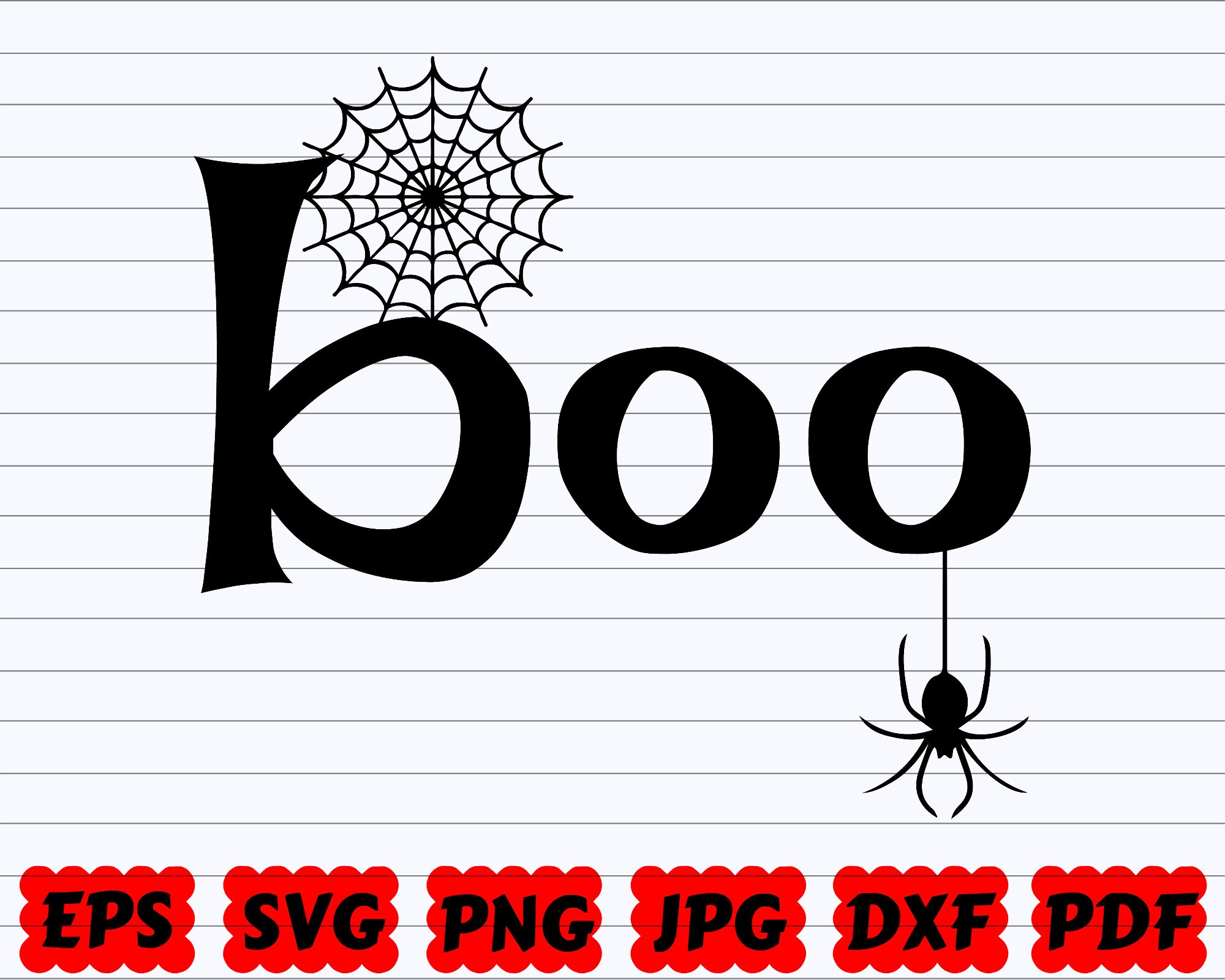 Boo SVG Boo Spider SVG Spider SVG Halloween Svg | Etsy