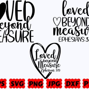 Loved Beyond Measure SVG | Valentine's Day SVG | Cut Files for Cricut ...