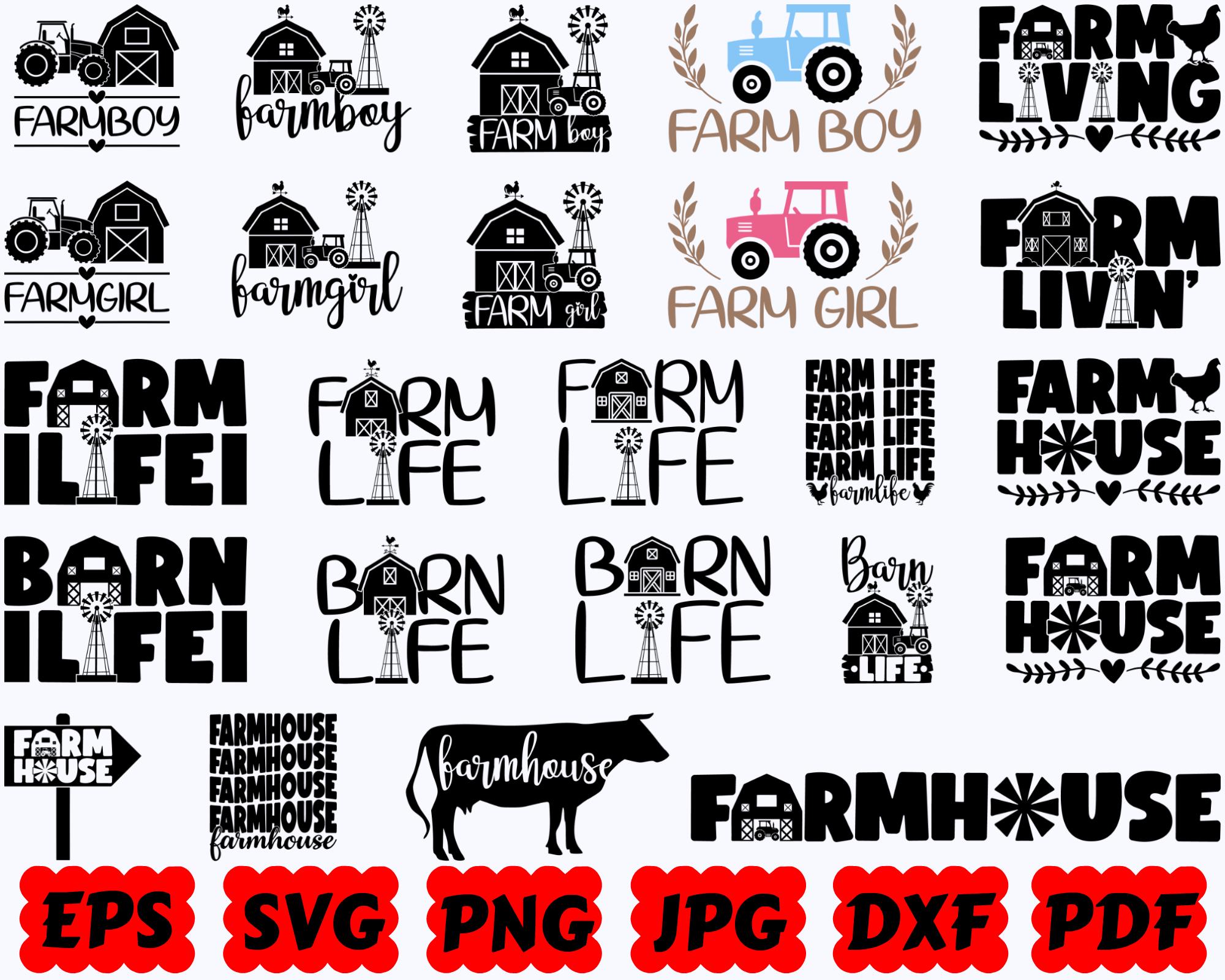 Farm Life SVG | Farming SVG | Farm SVG | Farm Animal Svg | Farmer Svg ...