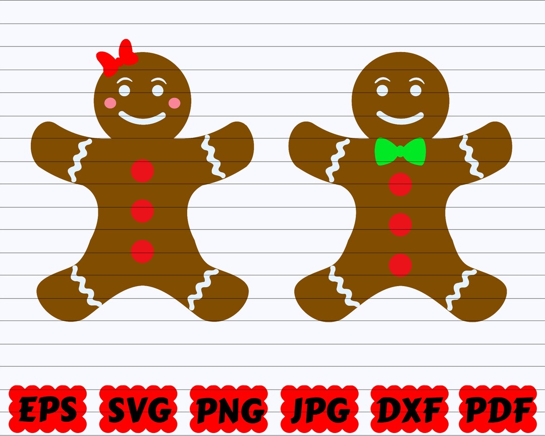 Gingerbread SVG | Gingerbread Clipart | Gingerbread Cut File ...