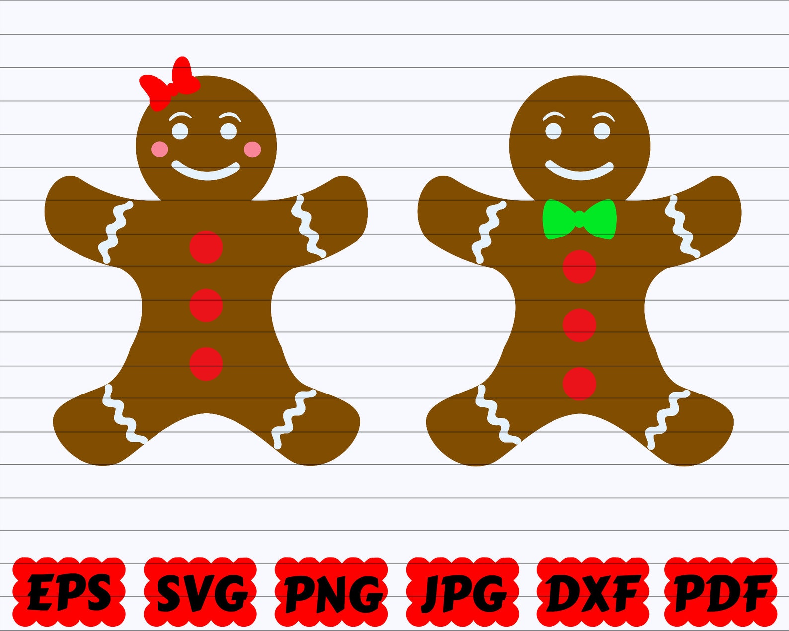 Gingerbread SVG Gingerbread Clipart Gingerbread Cut File - Etsy