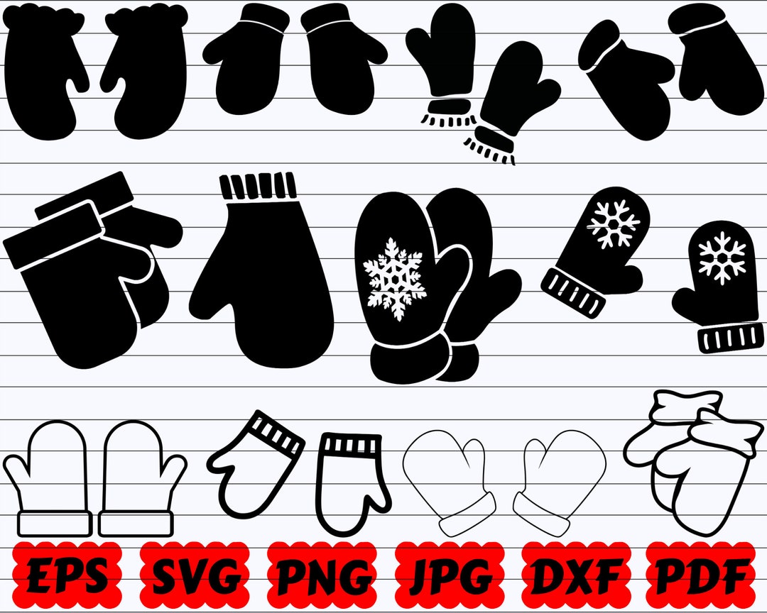 Christmas Glove SVG | Mitten SVG | Glove SVG | Christmas Mittens Svg ...