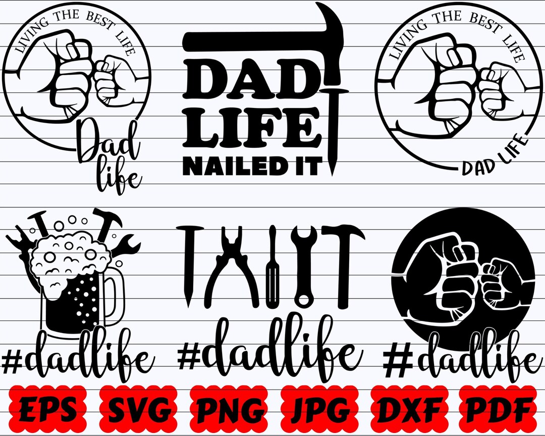Dad Life SVG | Dad SVG | Father SVG | Father's Day Svg | Daddy Svg ...