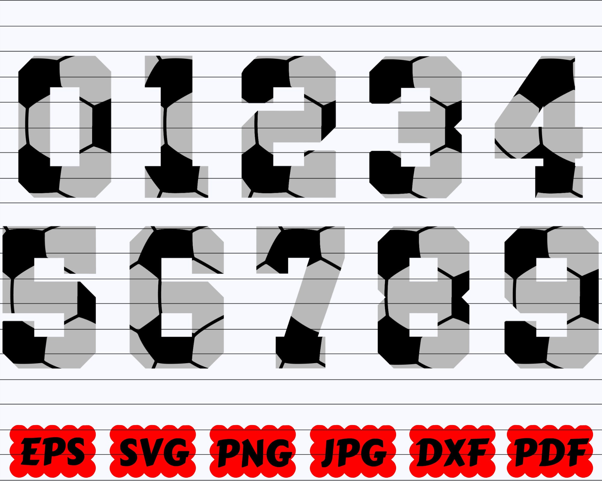 Sport Numbers SVG Numbers SVG Jersey Number SVG College - Etsy Canada