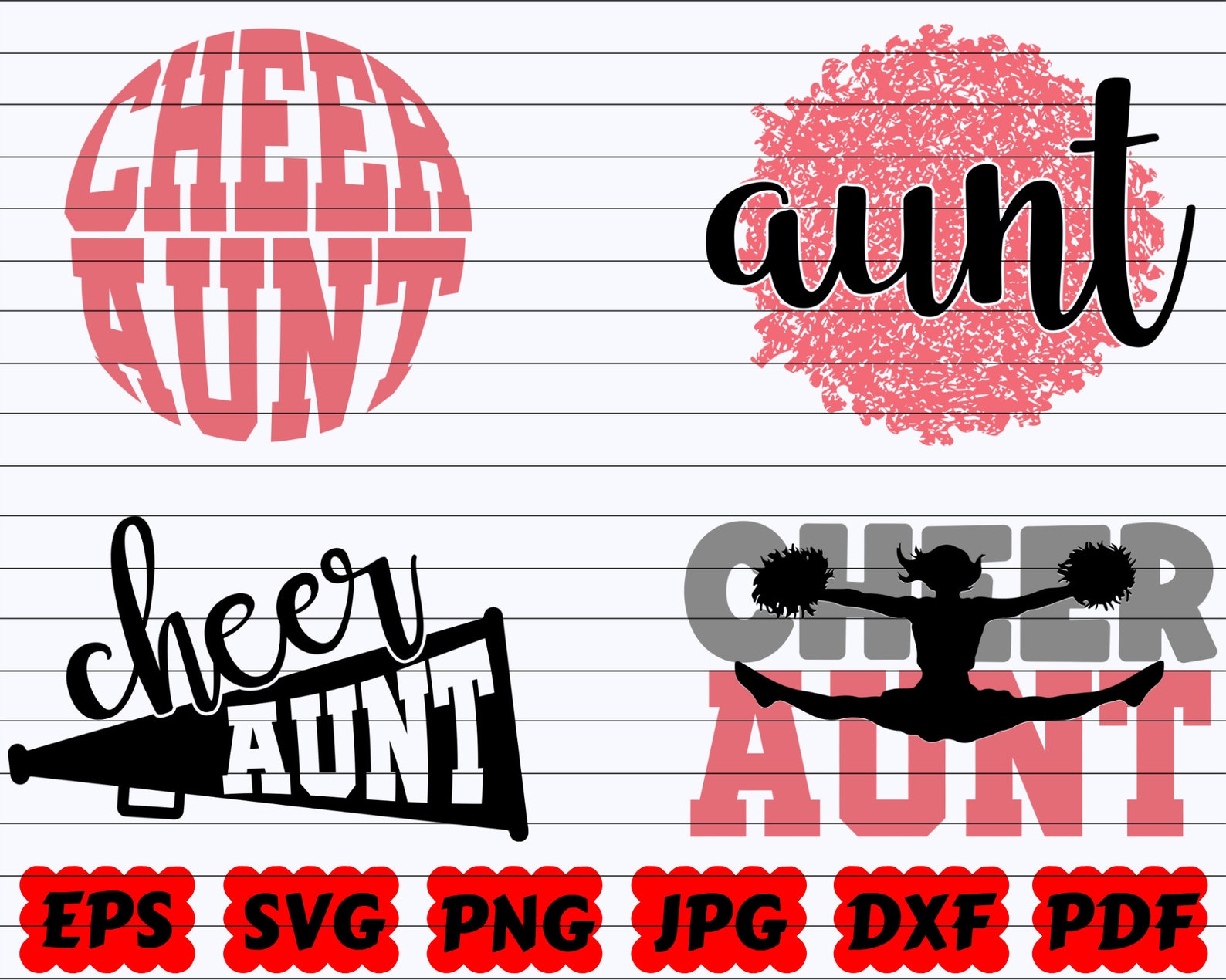 Cheer Aunt SVG Aunt SVG Cheer Family SVG Auntie Svg - Etsy Israel