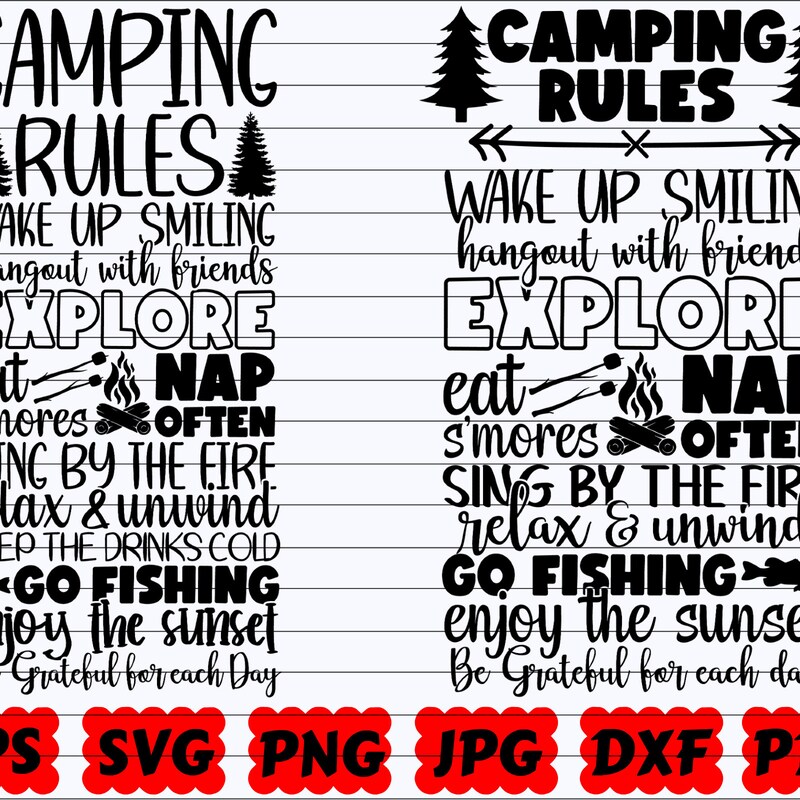 Camping Rules - Etsy