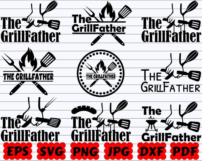 The Grillfather SVG | Father SVG | Dad SVG | Grill Svg | Bbq Svg ...