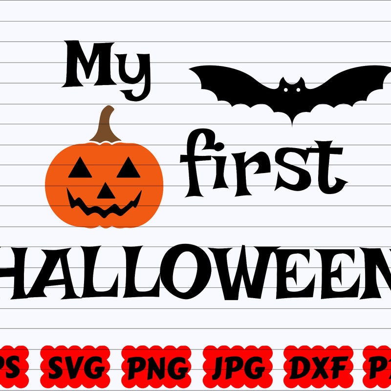 My First Halloween Svg - Etsy