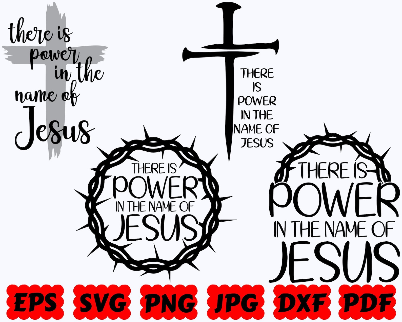 There is Power in the Name of Jesus SVG | Jesus SVG | Christian SVG ...