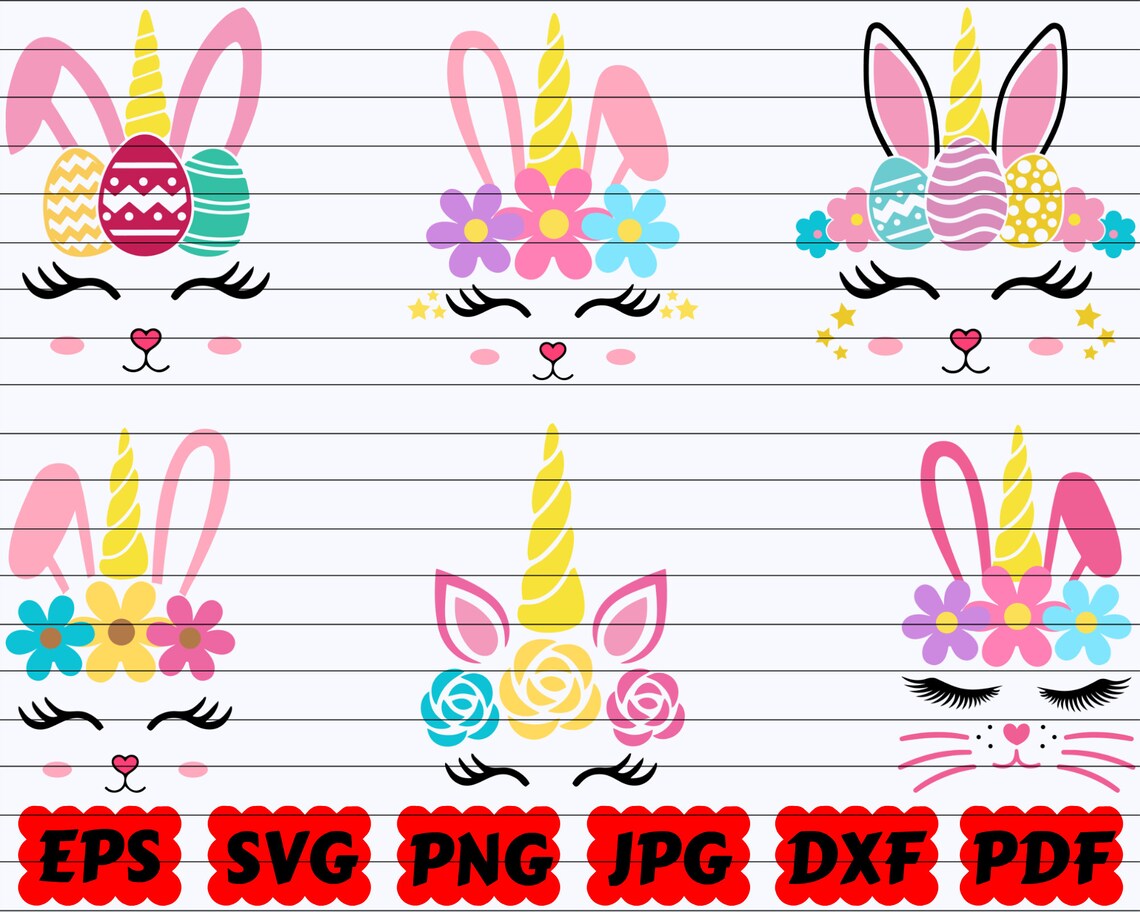 150 Easter SVG Easter Bunny SVG Easter Eggs SVG Easter | Etsy
