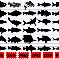 Fish Svg - Etsy