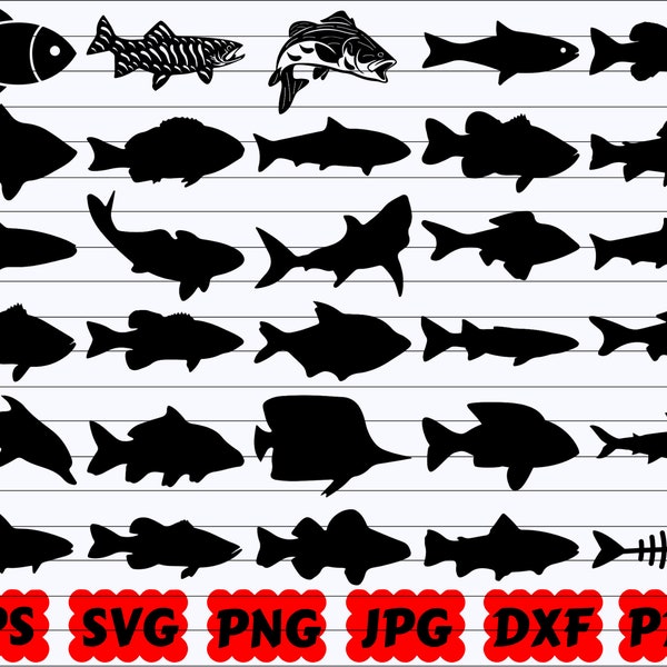 Fish Svg - Etsy