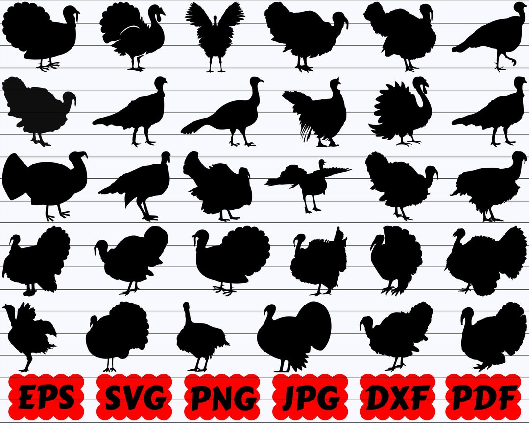 Turkey SVG | Animal SVG | Farm Animal SVG | Turkey Cut Files | Turkey ...