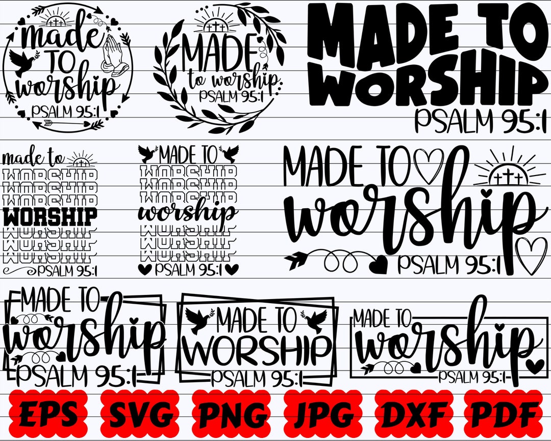 Made to Worship SVG | Worship SVG | Religious SVG | Christian Svg ...
