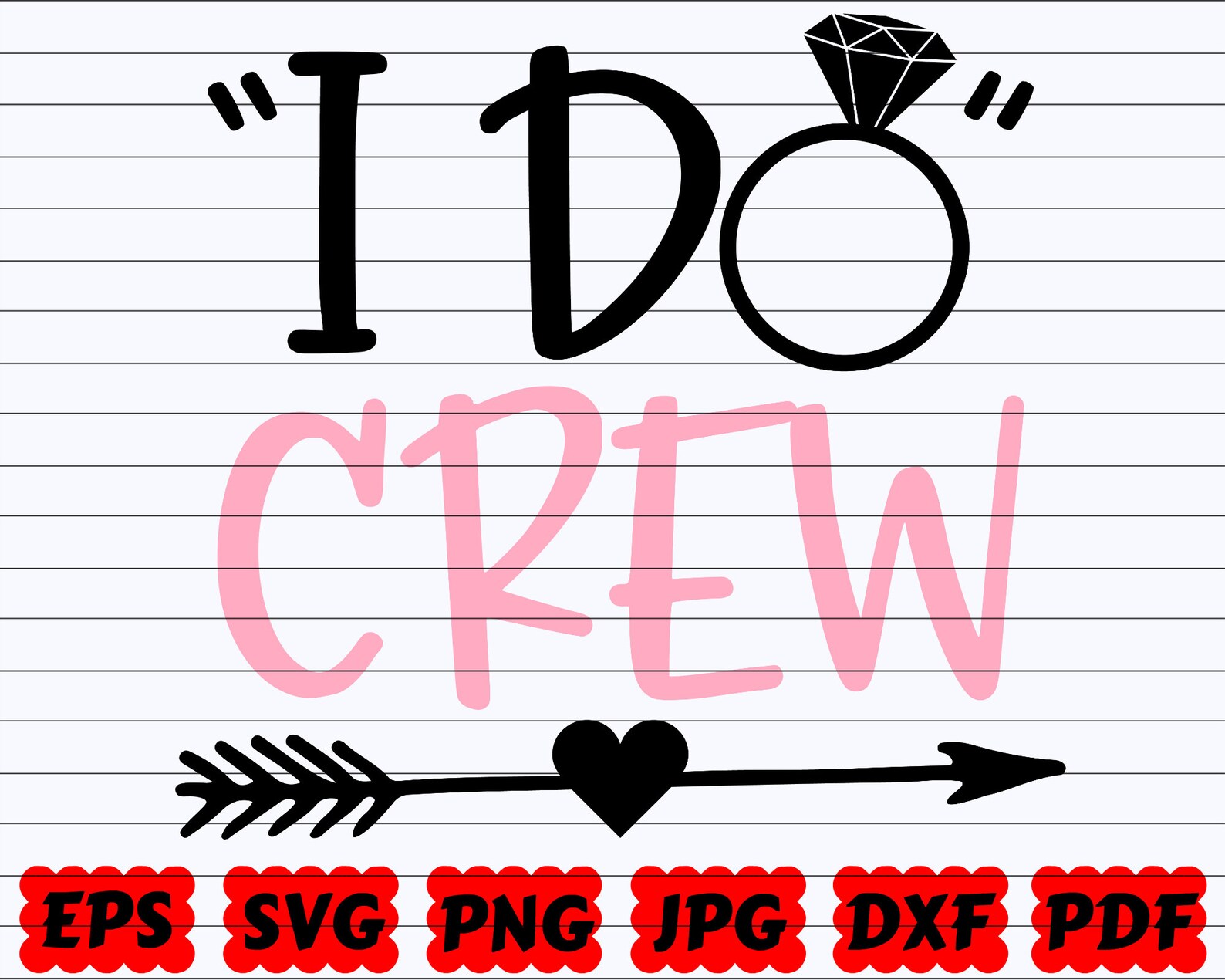I Do Crew SVG I Do Crew Cut File Crew SVG Crew Cut File - Etsy