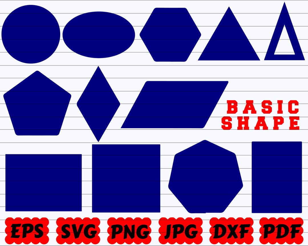 Basic Shape SVG | Shape SVG | Shape SVG Bundle | Label Svg | Square Svg ...