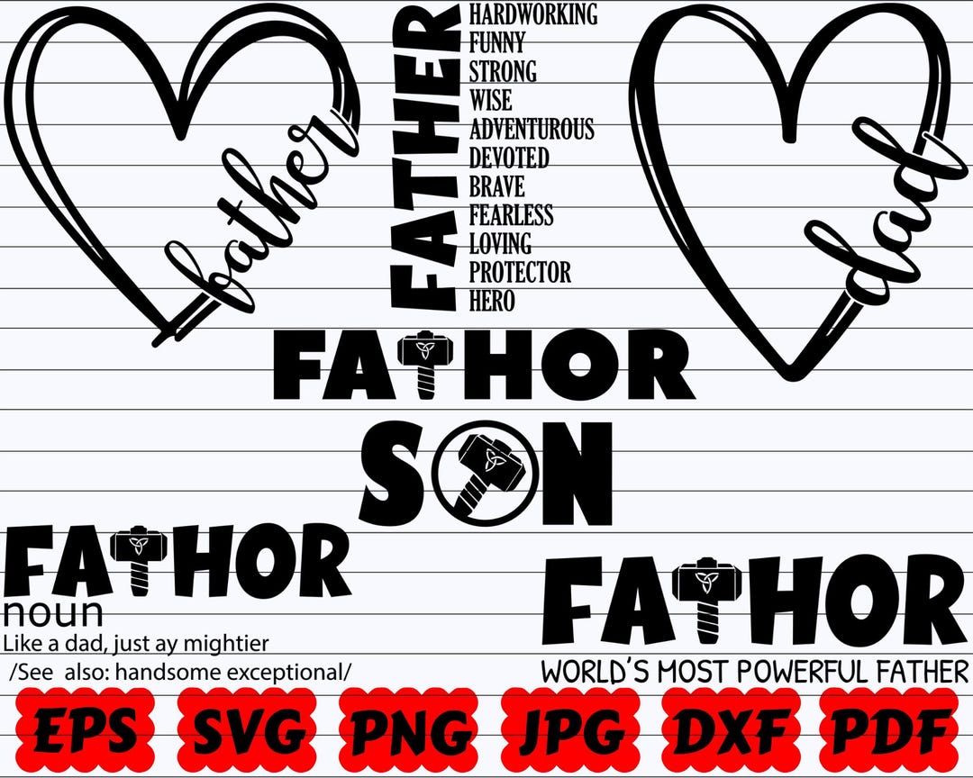 Fathor SVG | Father SVG | Dad SVG | Father's Day Svg | Daddy Svg | Papa ...